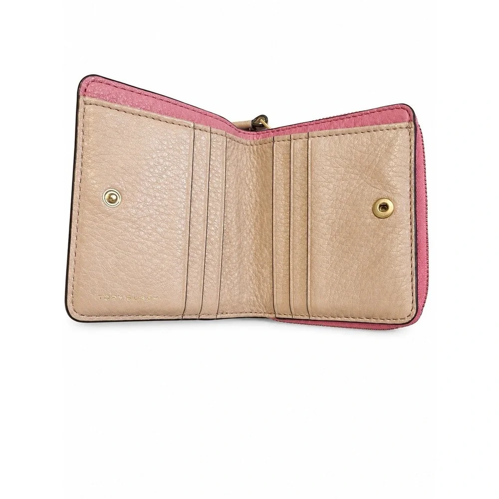 Tory Burch | Bags | Tory Burch Pink Yellow Colorblock Pebbled Leather ...